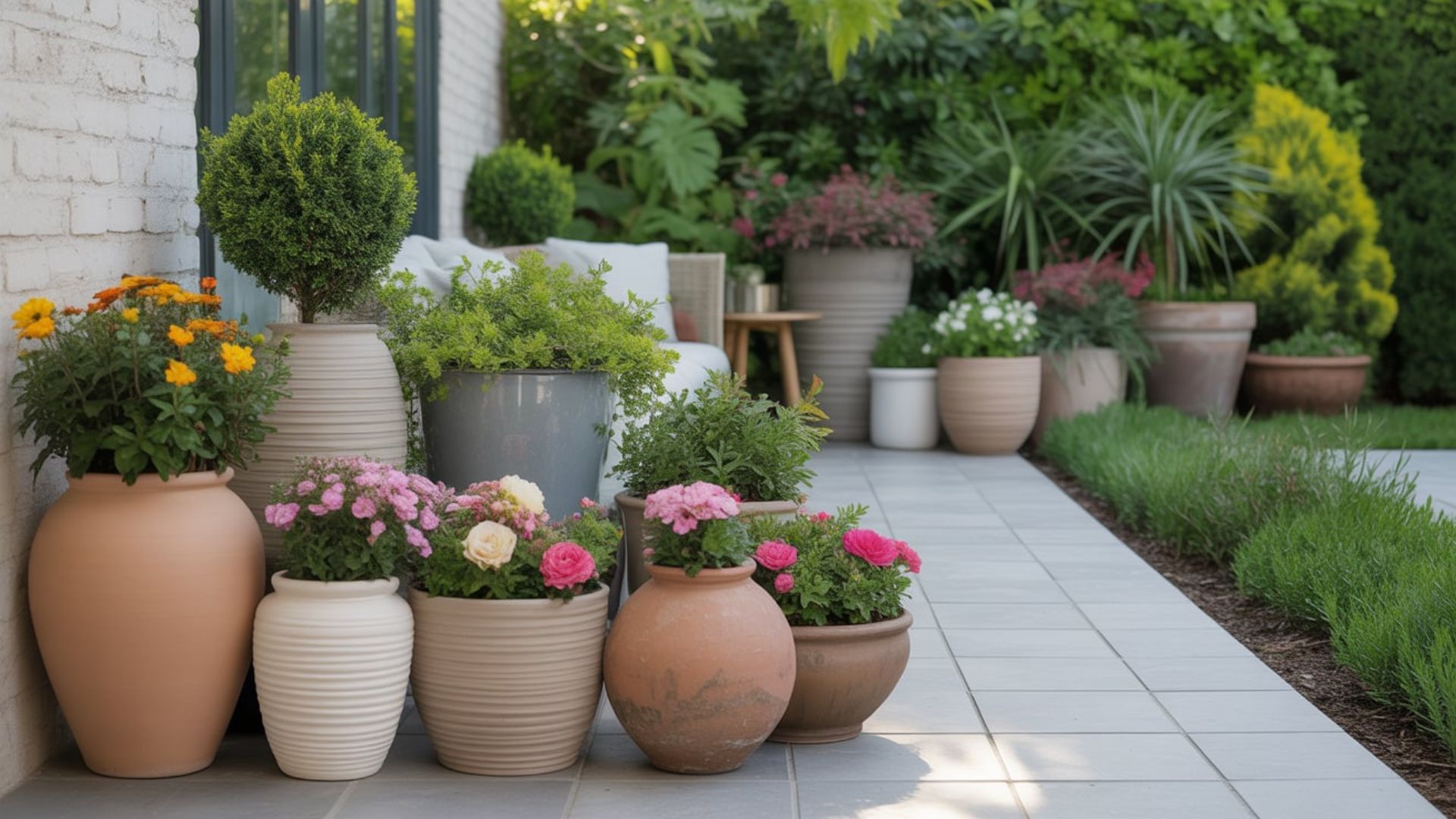 20+ Landscaping Ideas With Pots For Outdoor Spaces