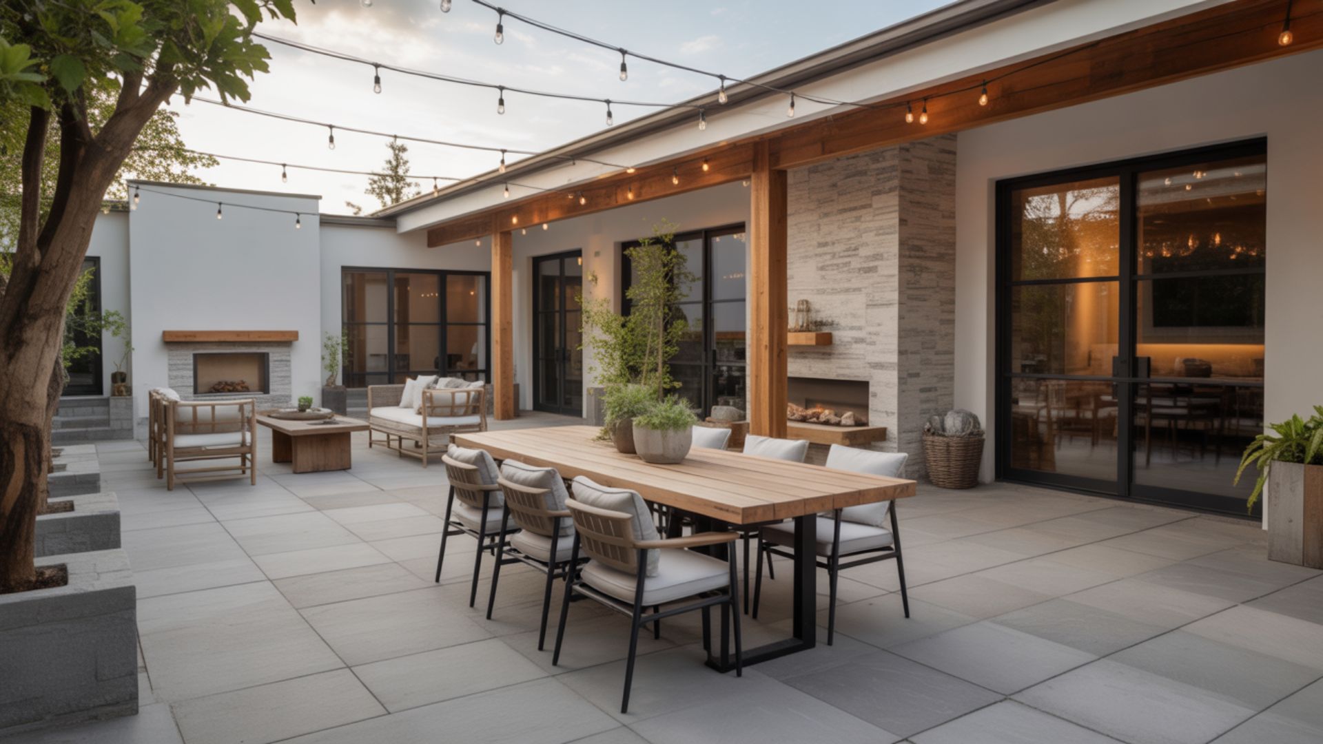 15+ Modern Rustic Patio Ideas That Balance Nature Design